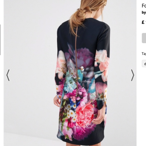 Ted Baker London | Dresses | Ted Baker Vyr Tunic Dress In Focus Bouquet ...